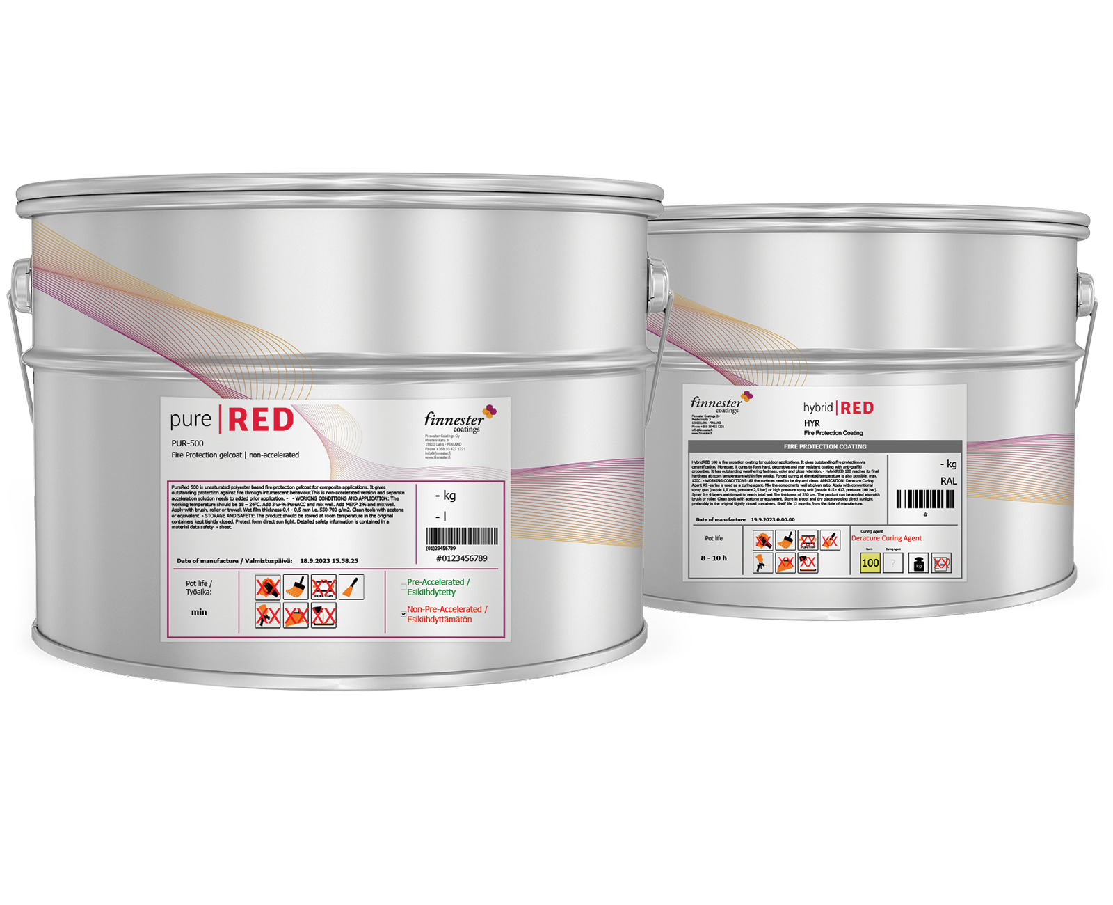 PureRED Ti gelcoat and HybridRED 295 | Finnester Coatings